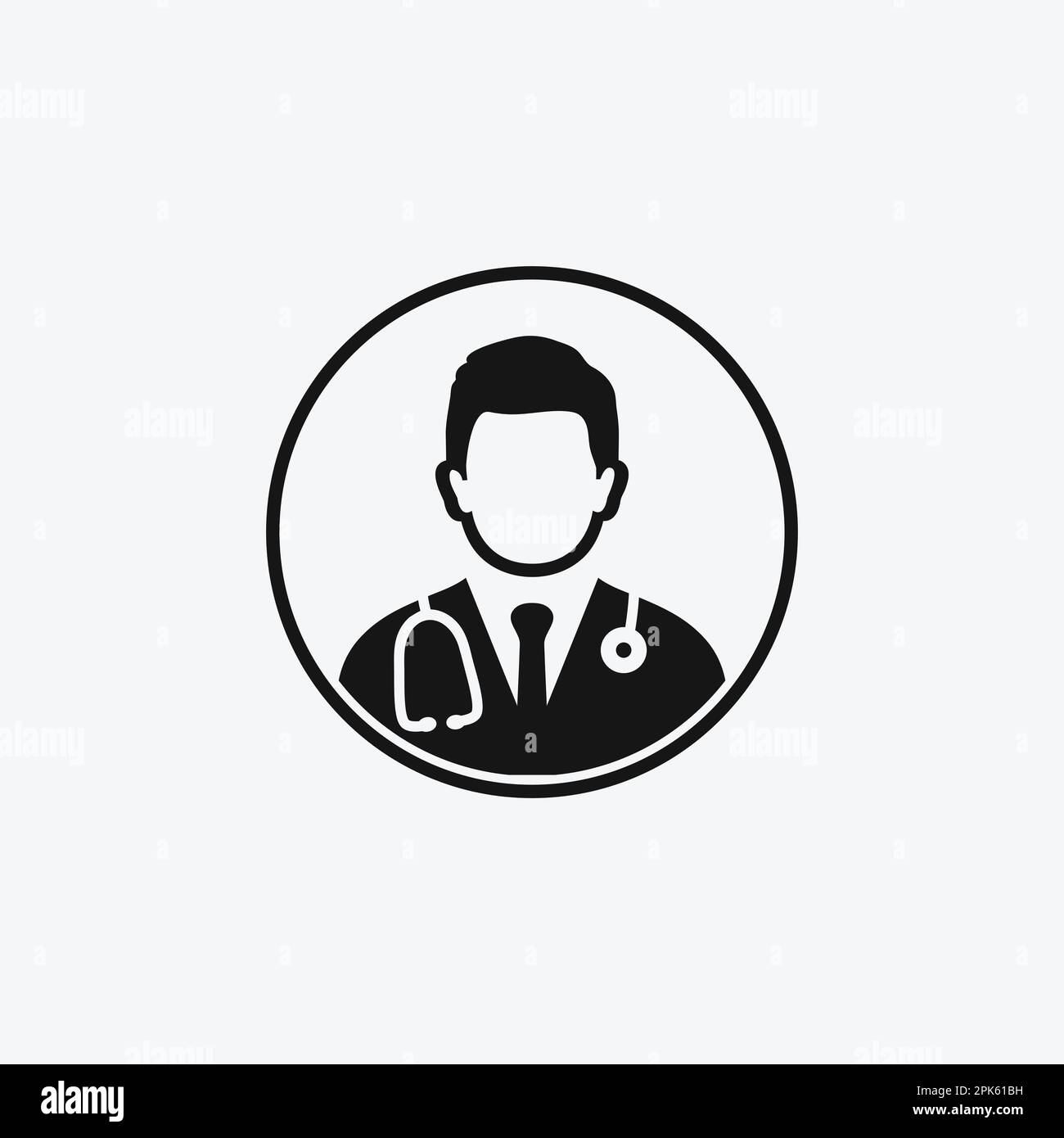 Medical Doctor profile Icon. Editable Vector EPS Symbol Illustration ...