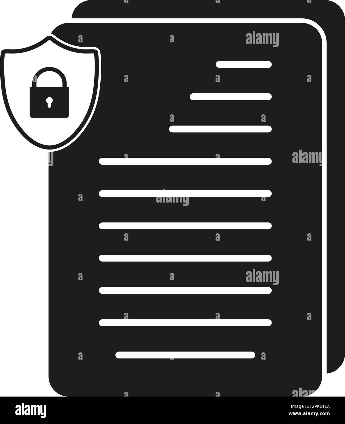 Data Protection Icon. Flat style vector EPS Stock Vector Image & Art ...