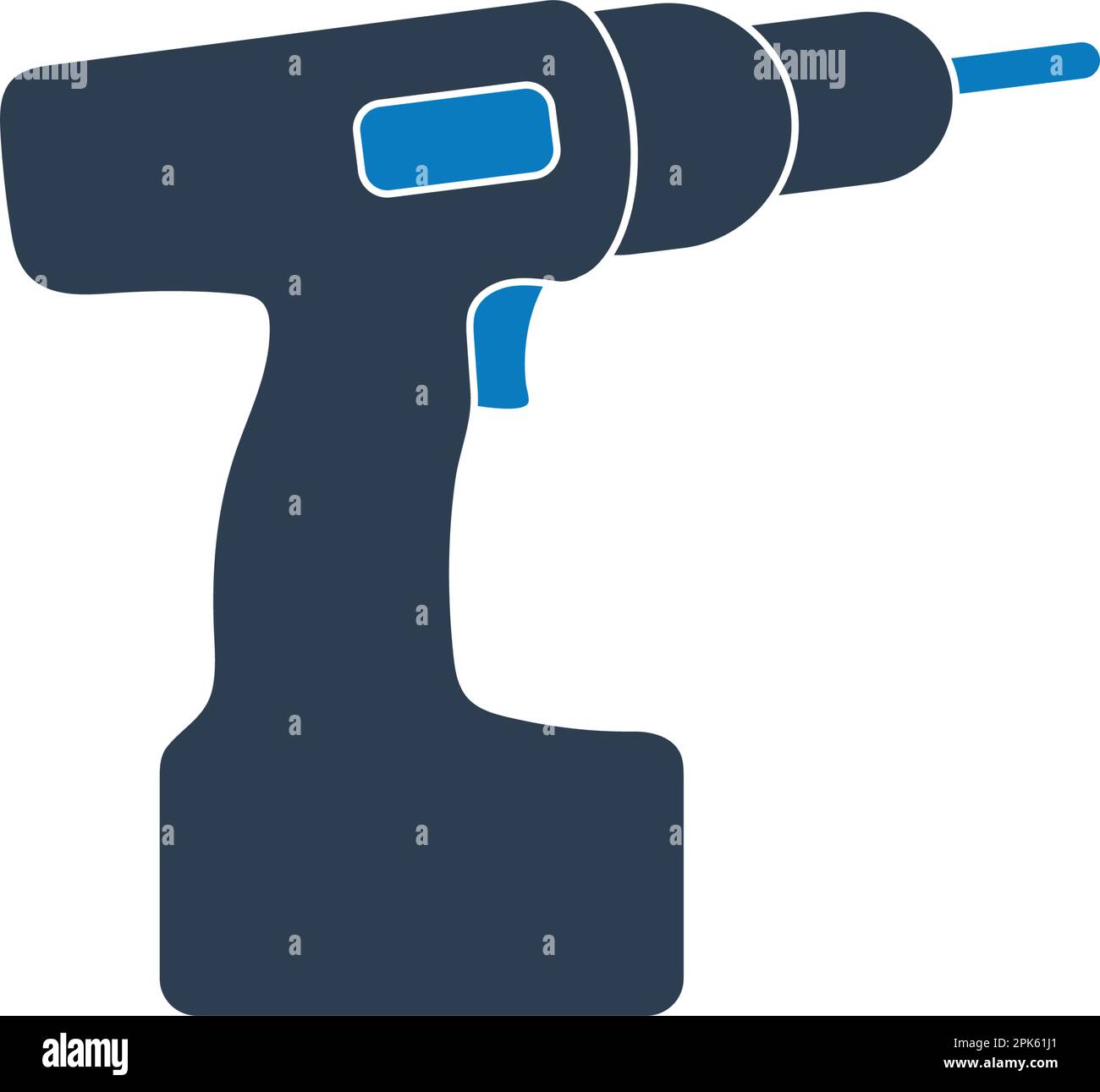 Drilling Machine Icon. Flat style vector EPS Stock Vector Image & Art - Alamy