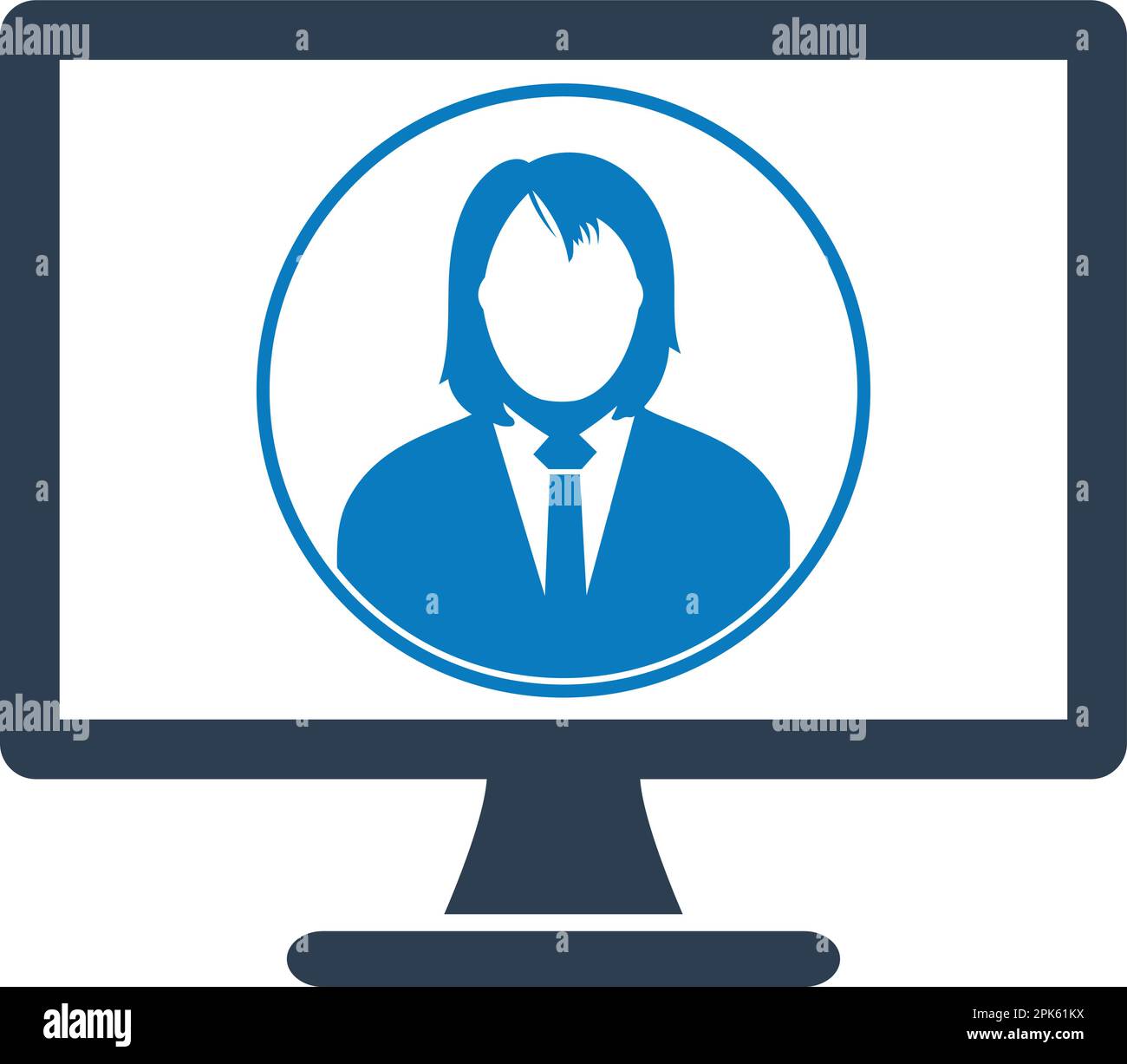 Online Service Icon. Flat style vector EPS Stock Vector Image & Art - Alamy