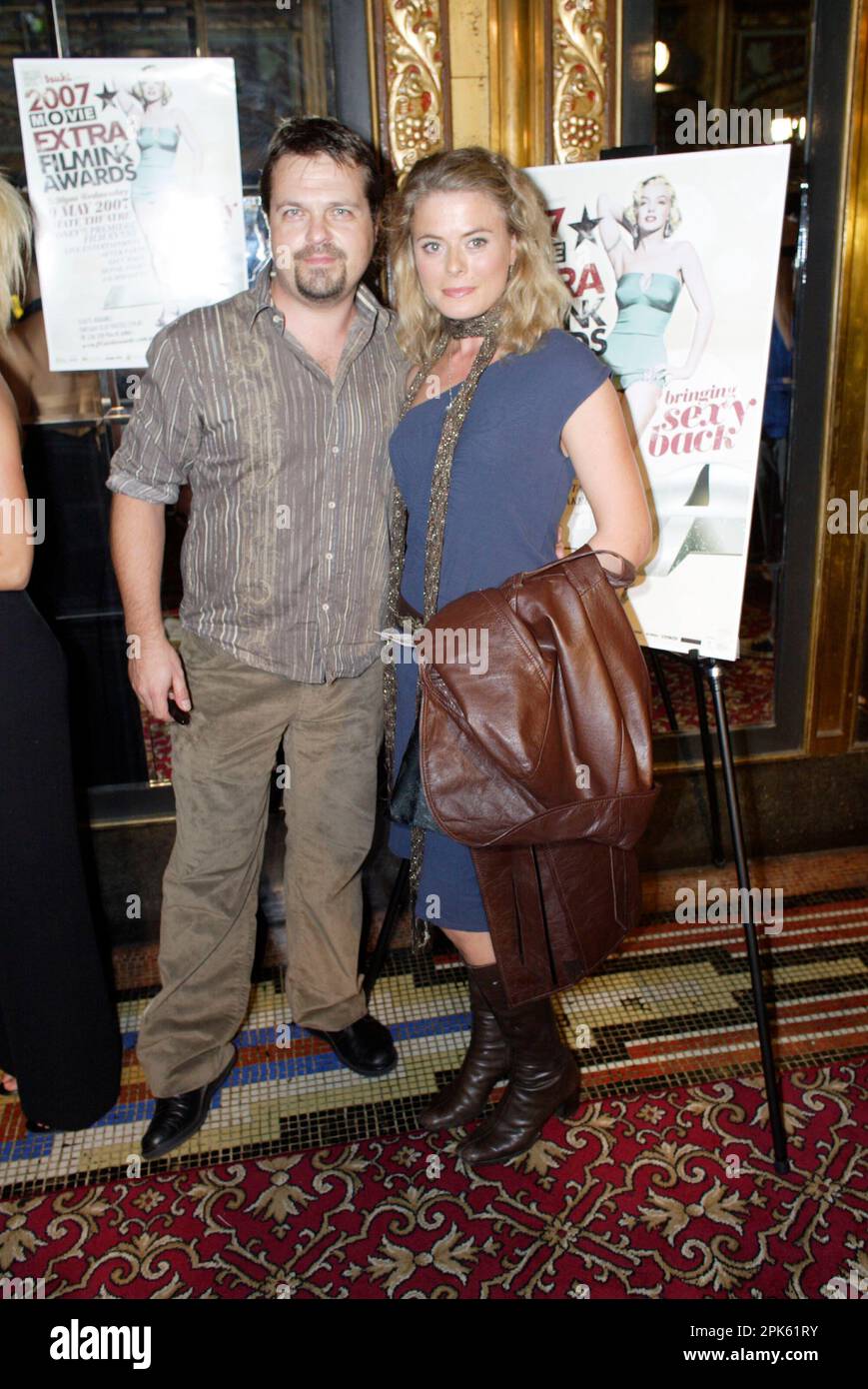 Libby Richmond and guest at the 2007 Movie Extra Filmink Awards. The State Theatre, Sydney ...