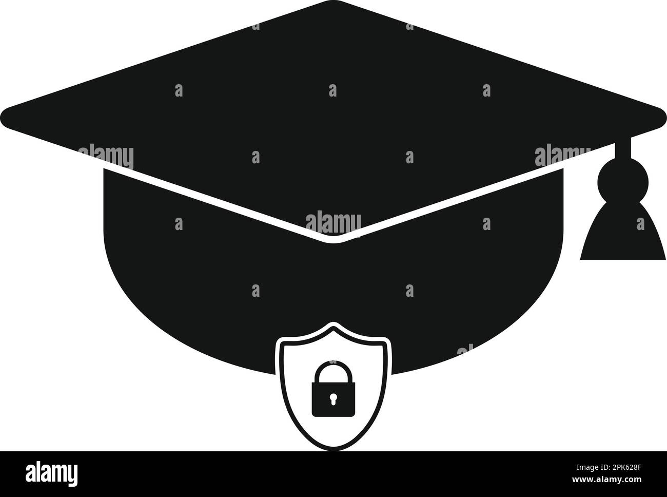 Education insurance icon. Flat style vector EPS Stock Vector Image ...