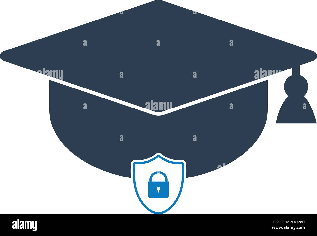 Education insurance icon. Flat style vector EPS Stock Vector Image ...