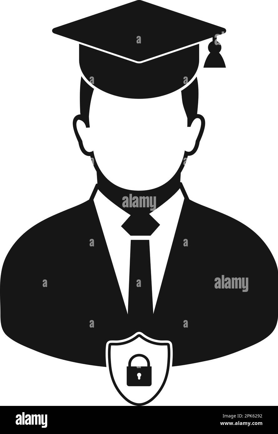 Education insurance icon. Flat style vector EPS Stock Vector Image ...