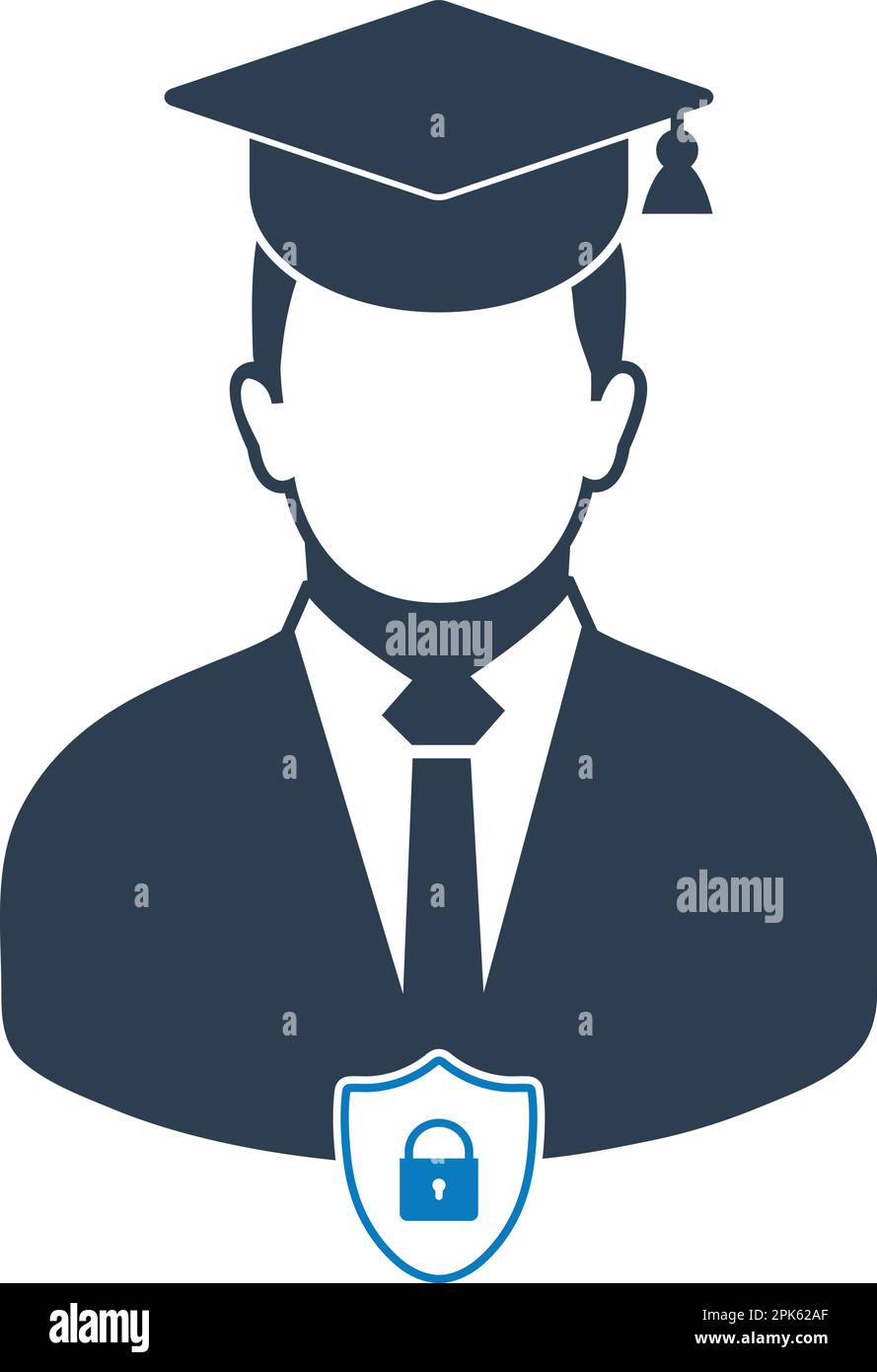 Education insurance icon. Flat style vector EPS Stock Vector Image ...