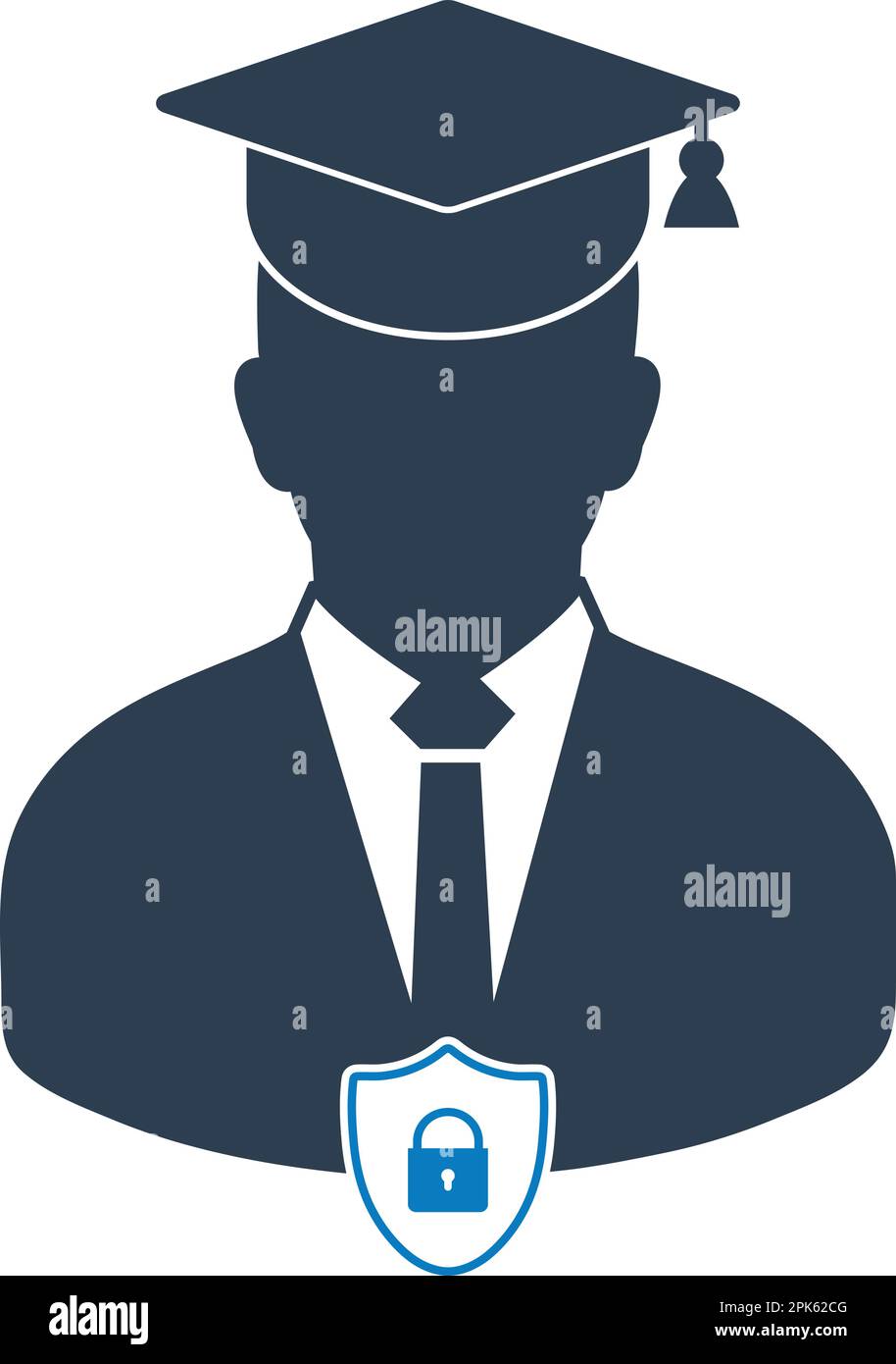 Education insurance icon. Flat style vector EPS Stock Vector Image ...