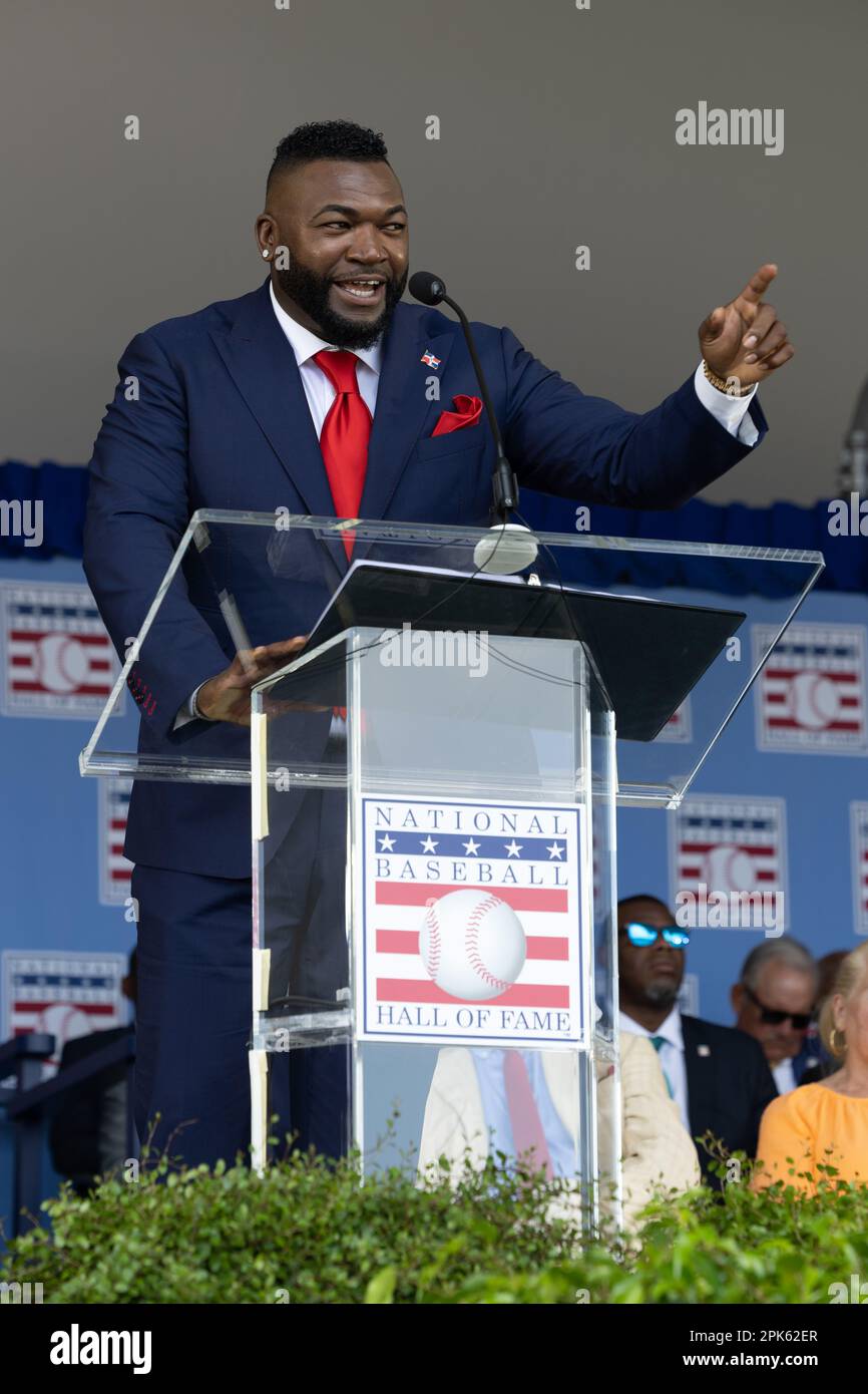 David Ortiz induction into 2022 MLB Hall of Fame - Cooperstown NY Stock ...