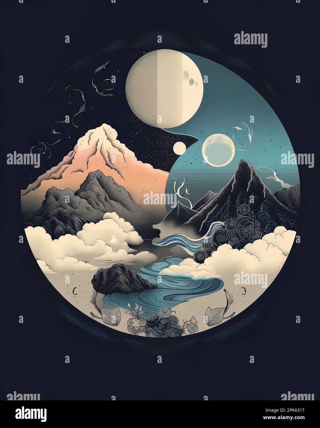 Enso circles hi-res stock photography and images - Alamy