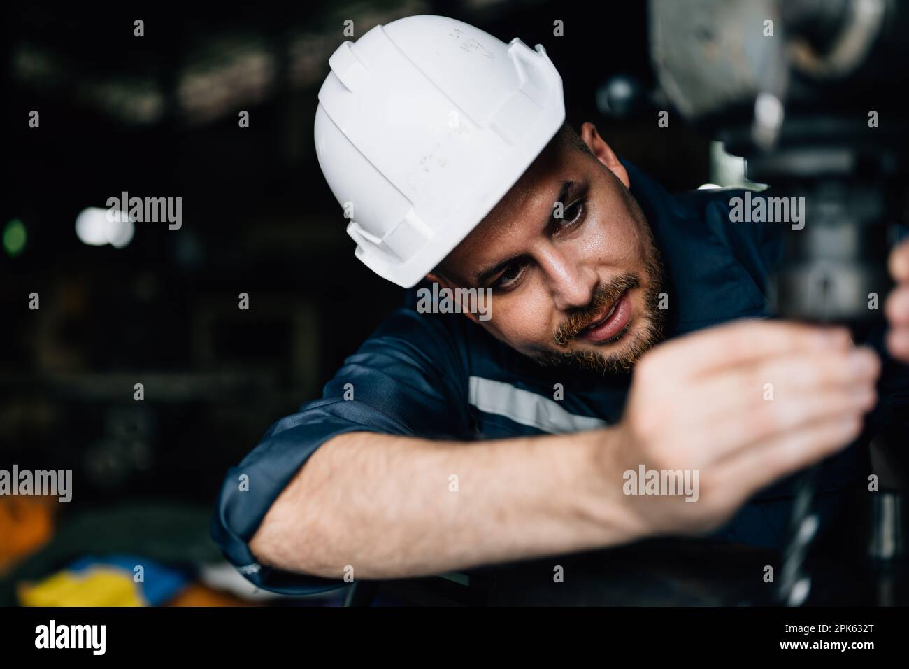 Specialist engineer worker working together at manufacturing plant ...