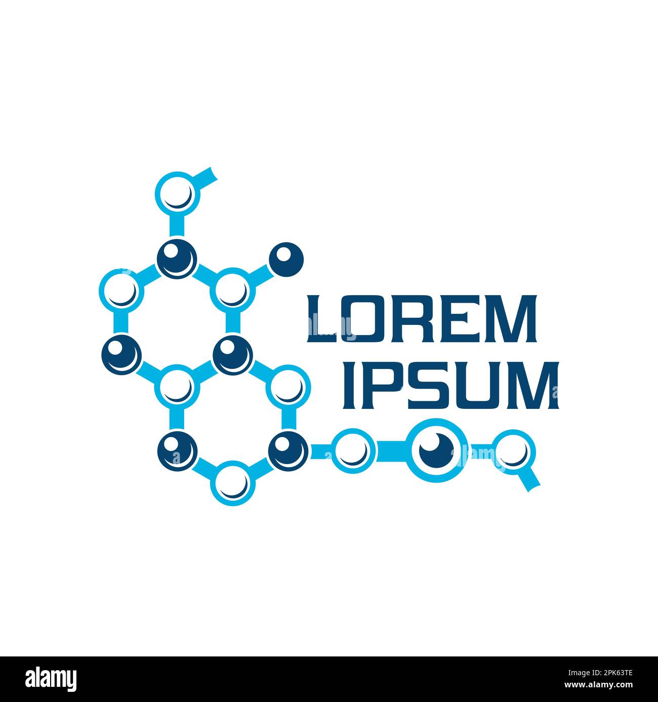 Molecule icon, isolated vector scientific laboratory sign with ... Molecule icon, isolated vector scientific laboratory sign with ...