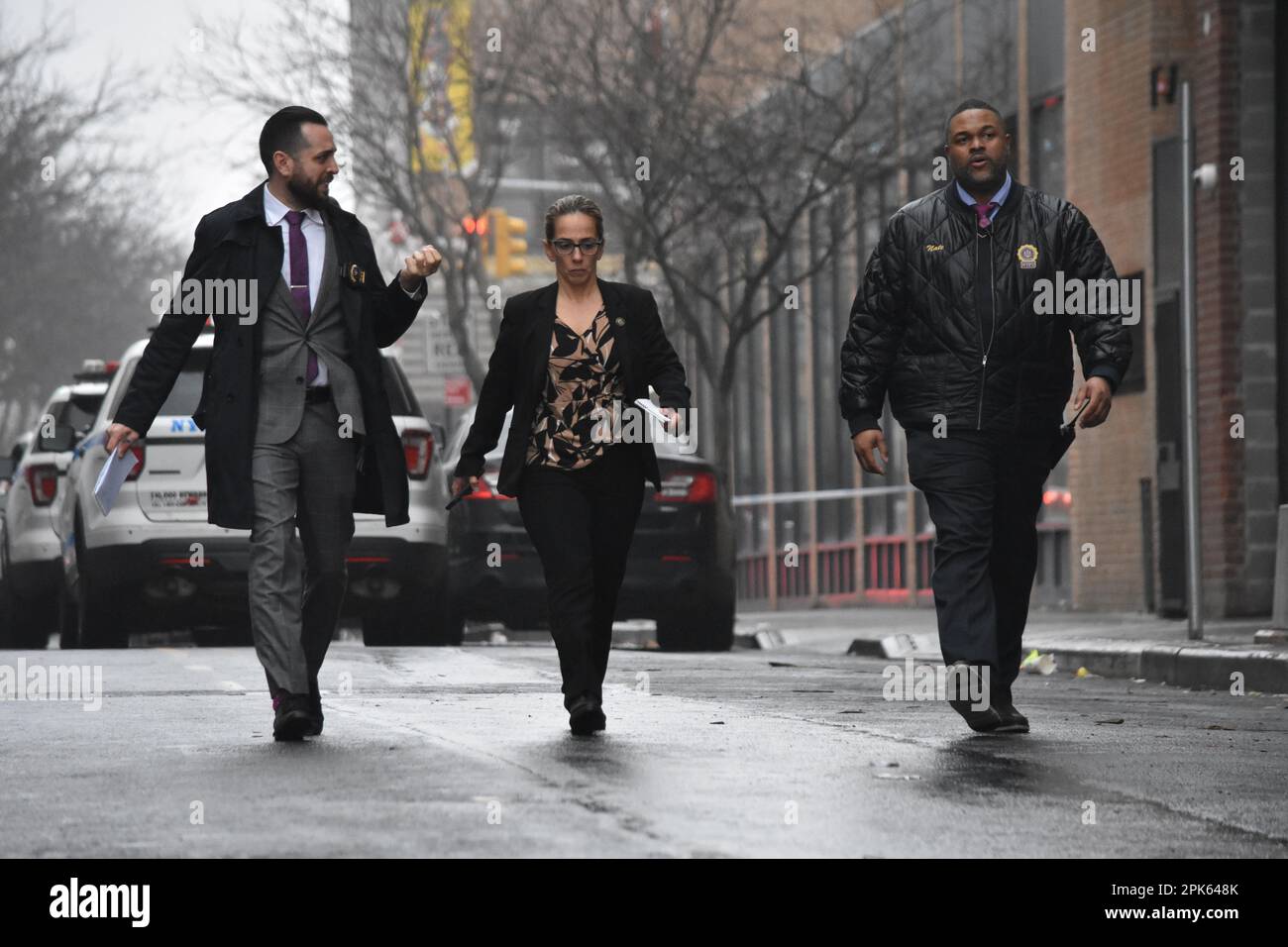 Queens, United States. 05th Apr, 2023. NYPD officers seen at the scene ...