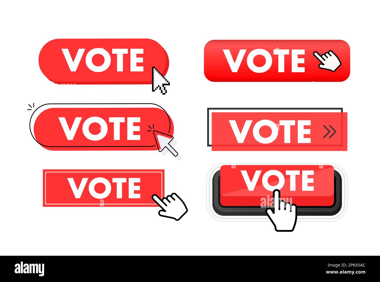 Political campaign buttons Stock Vector Images - Alamy