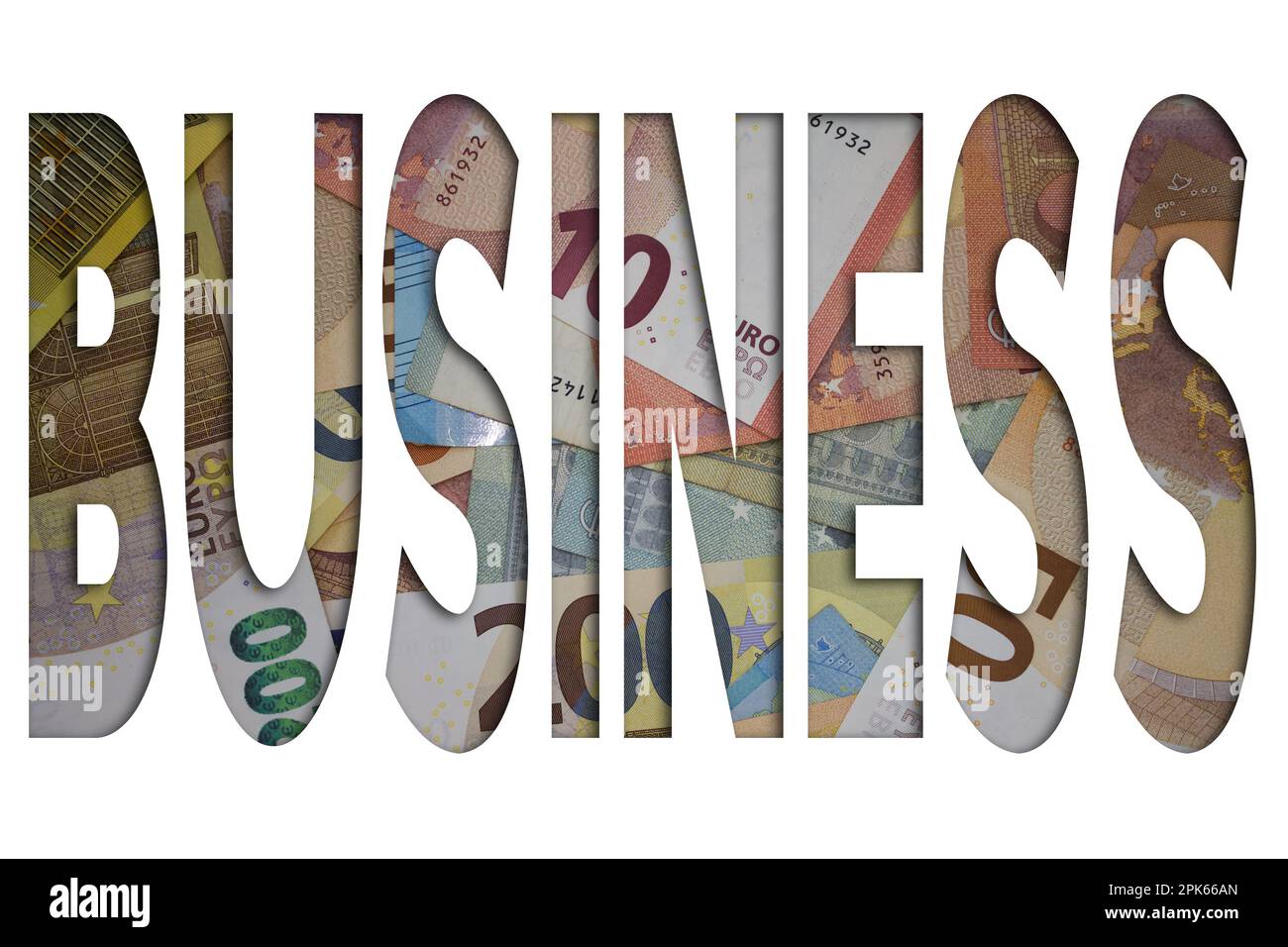 Business word with money. Paper currency background with different ...