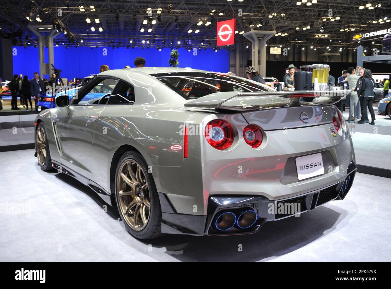 2023 Nissan GTR T Spec on display at the 2023 NY International Auto Show at the Javits Center in ...