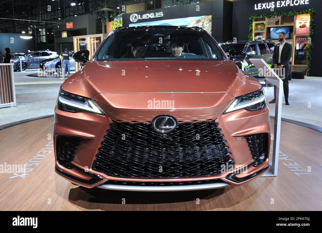 2023 Lexus RV 500h Direct 4 AWD on display at the 2023 NY International ...