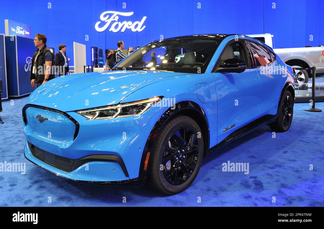 2023 Ford Mustang Mach E 4X on display at the 2023 NY International ...