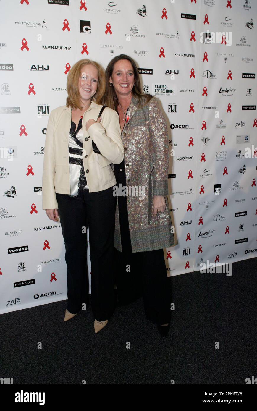 Jennifer Watton (left) and Jane Ferguson at the Fashiontv and Red Ribbon Charity Gala fundraiser ...
