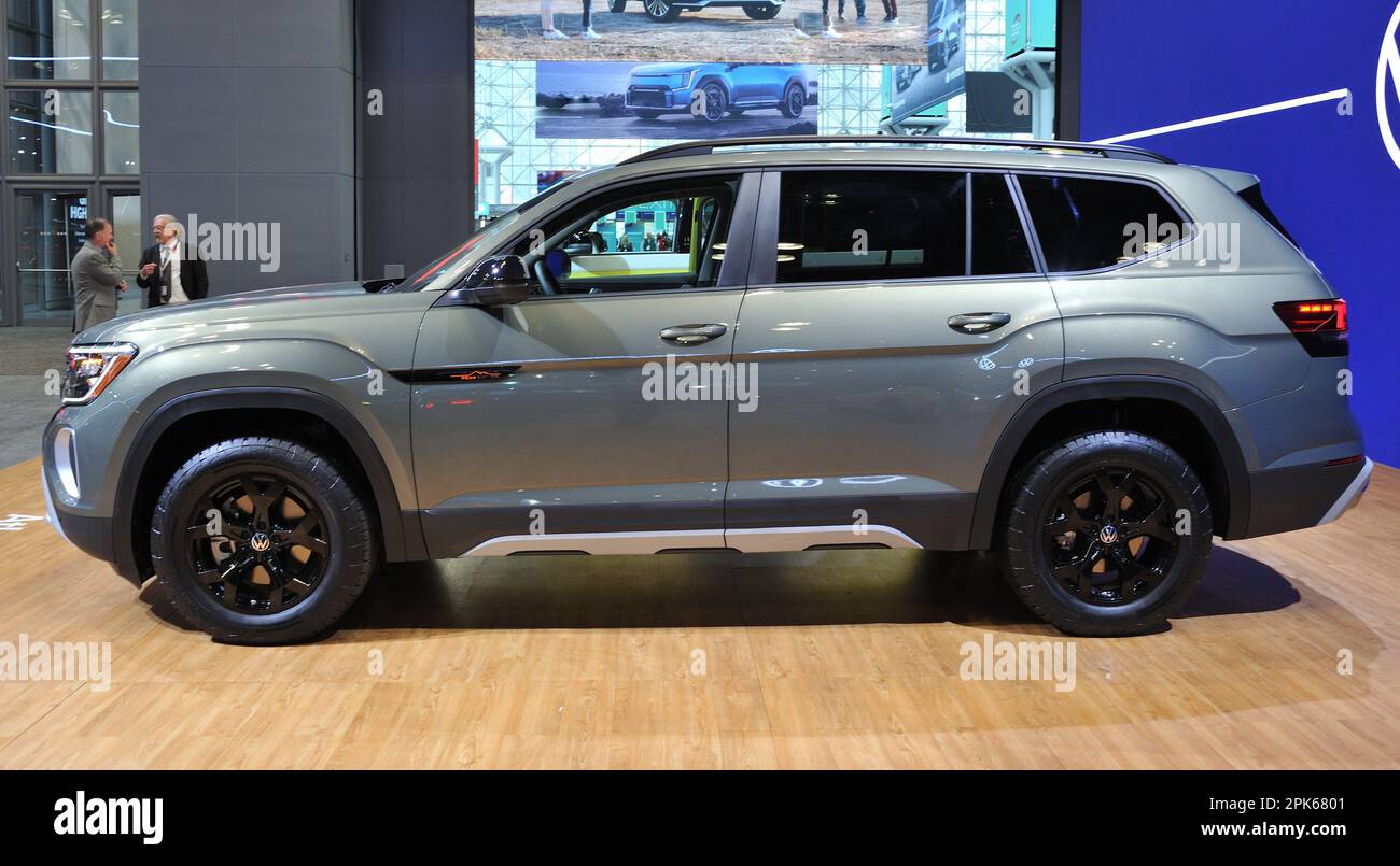 2023 VW Atlas Peak edition on display at the 2023 NY International Auto Show at the Javits ...