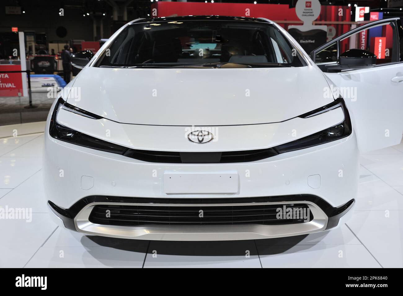 2023 Toyota Prius Prime on display at the 2023 NY International Auto ...