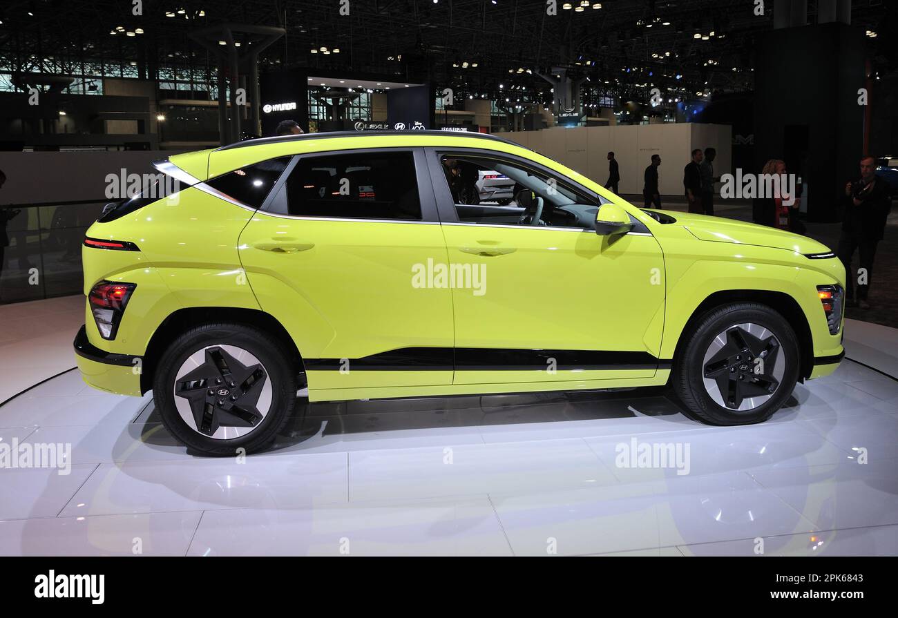 2024 Hyundai Kona electric on display at the 2023 NY International Auto ...