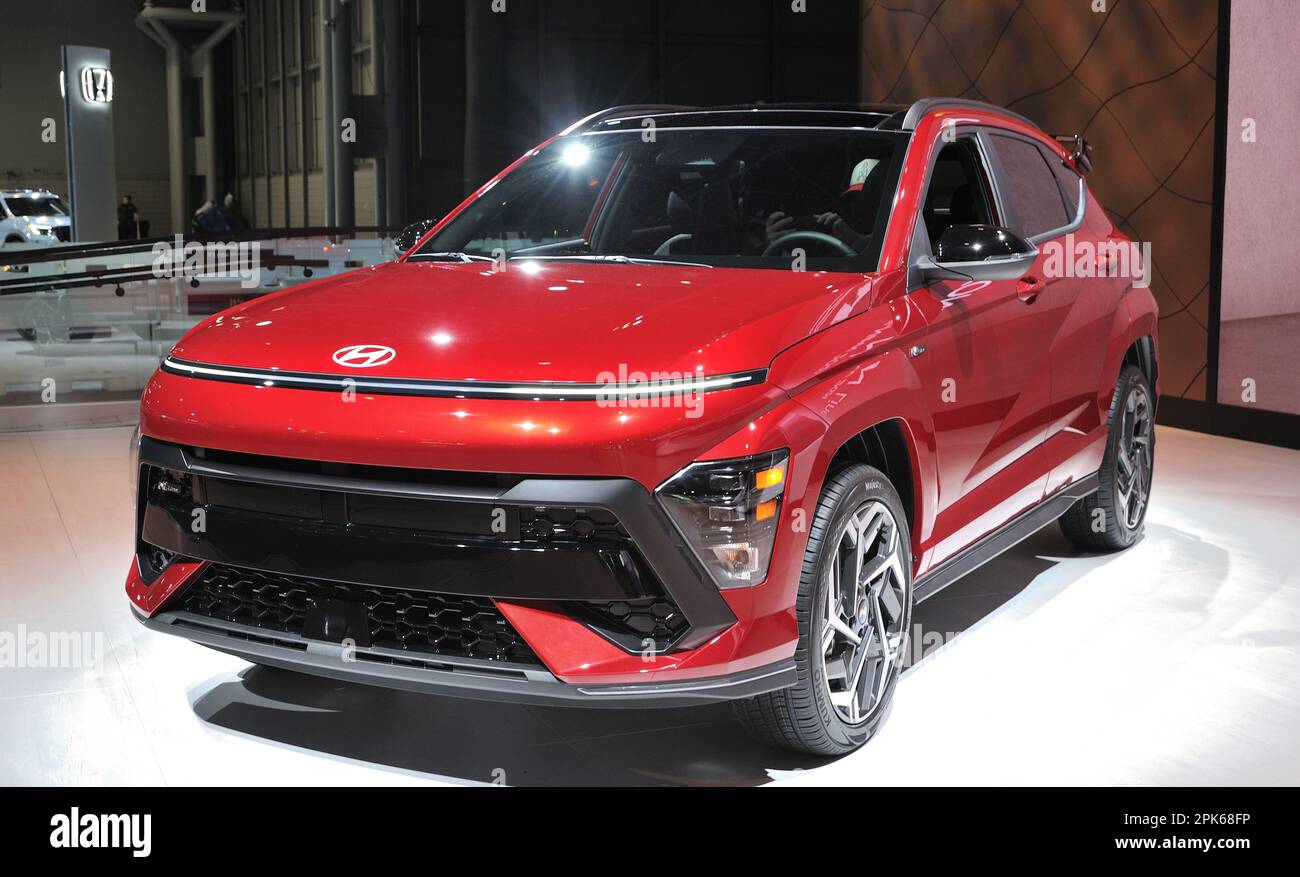 2024 Hyundai Kona N Line on display at the 2023 NY International Auto ...