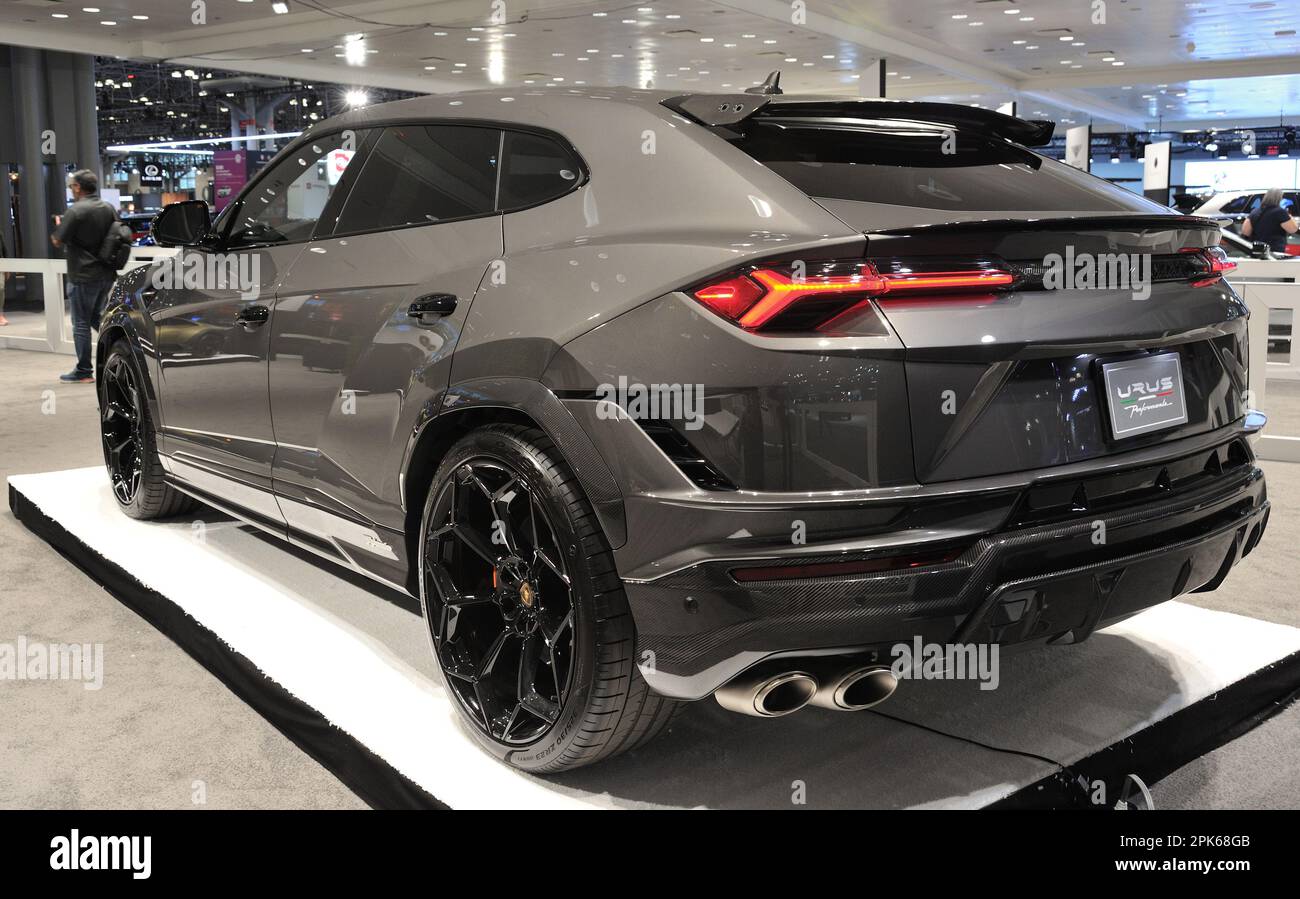 2023 Lamborghini Urus Performante on display at the 2023 NY ...