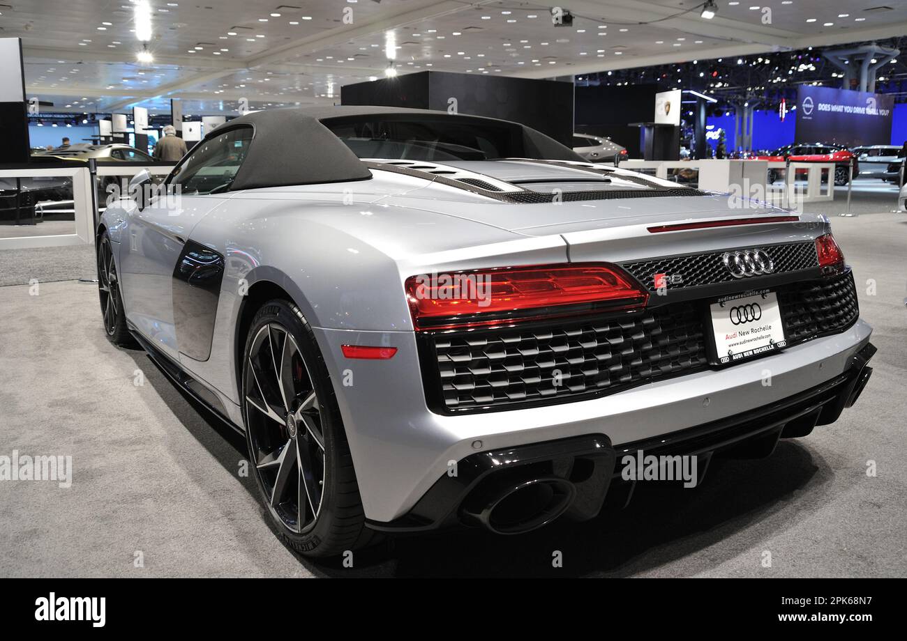 2023 Audi R8 V10 Spyder on display at the 2023 NY International Auto ...