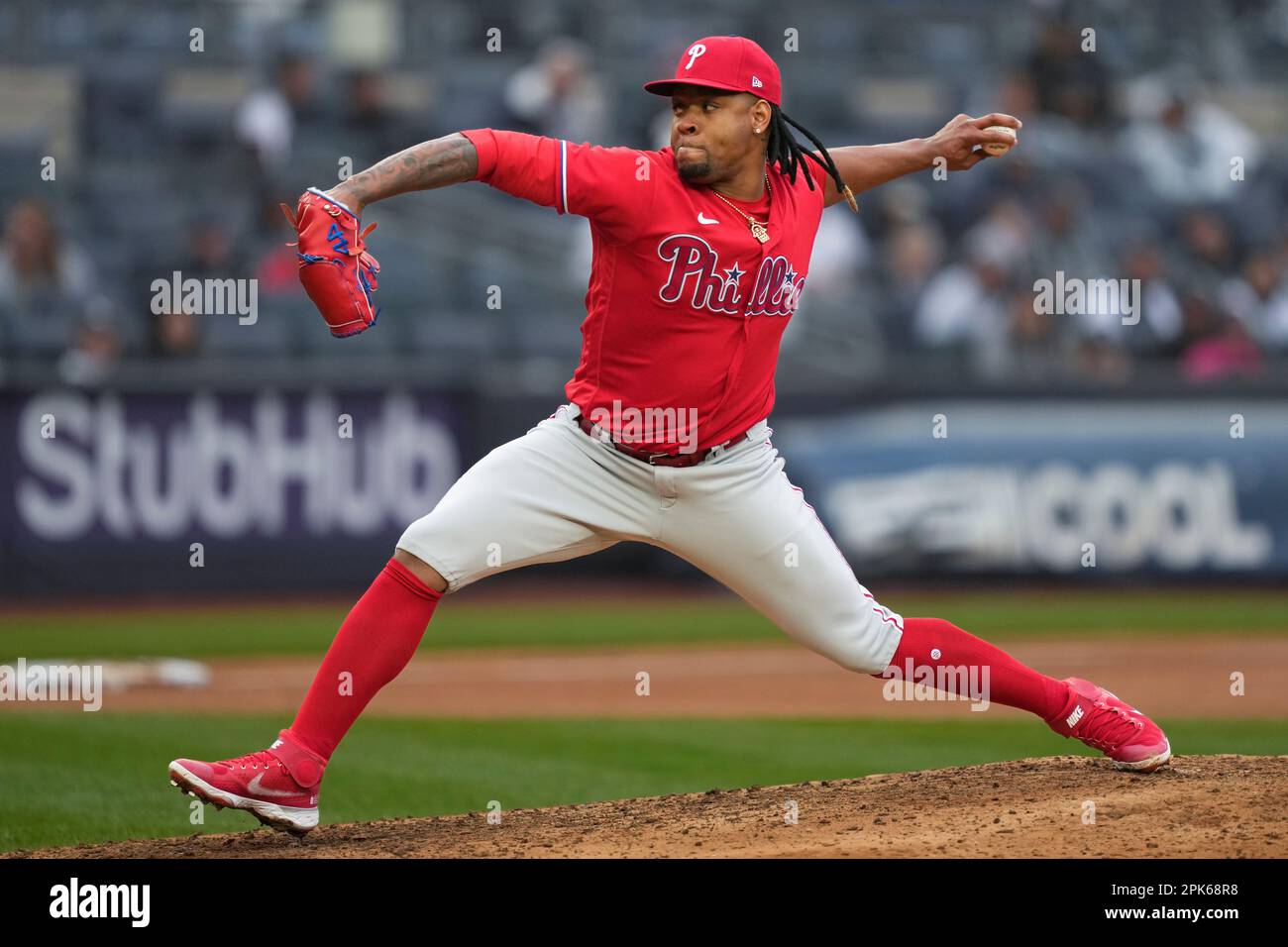Philadelphia Phillies relief pitcher Gregory Soto (30) throws in the ...