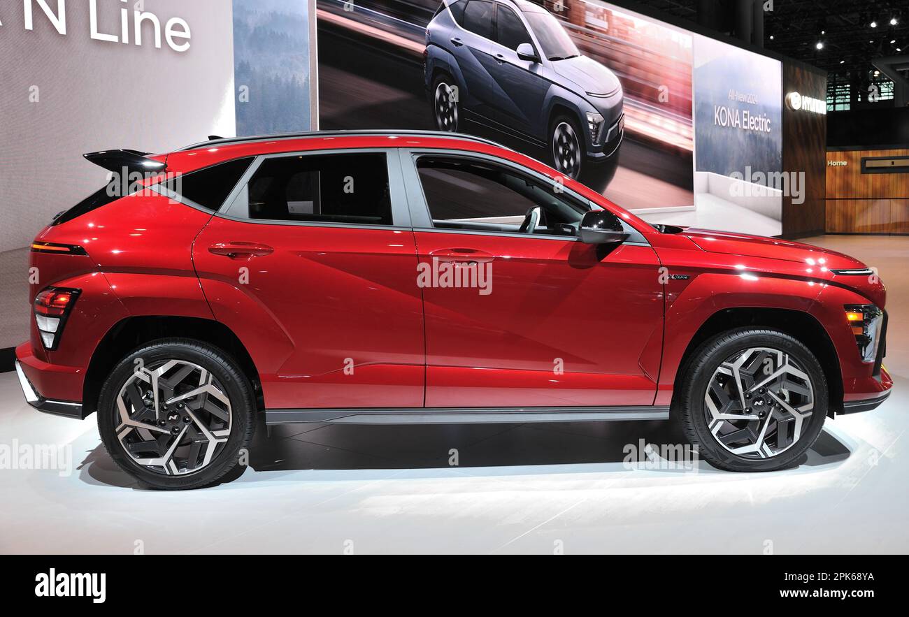 2024 Hyundai Kona N Line on display at the 2023 NY International Auto ...