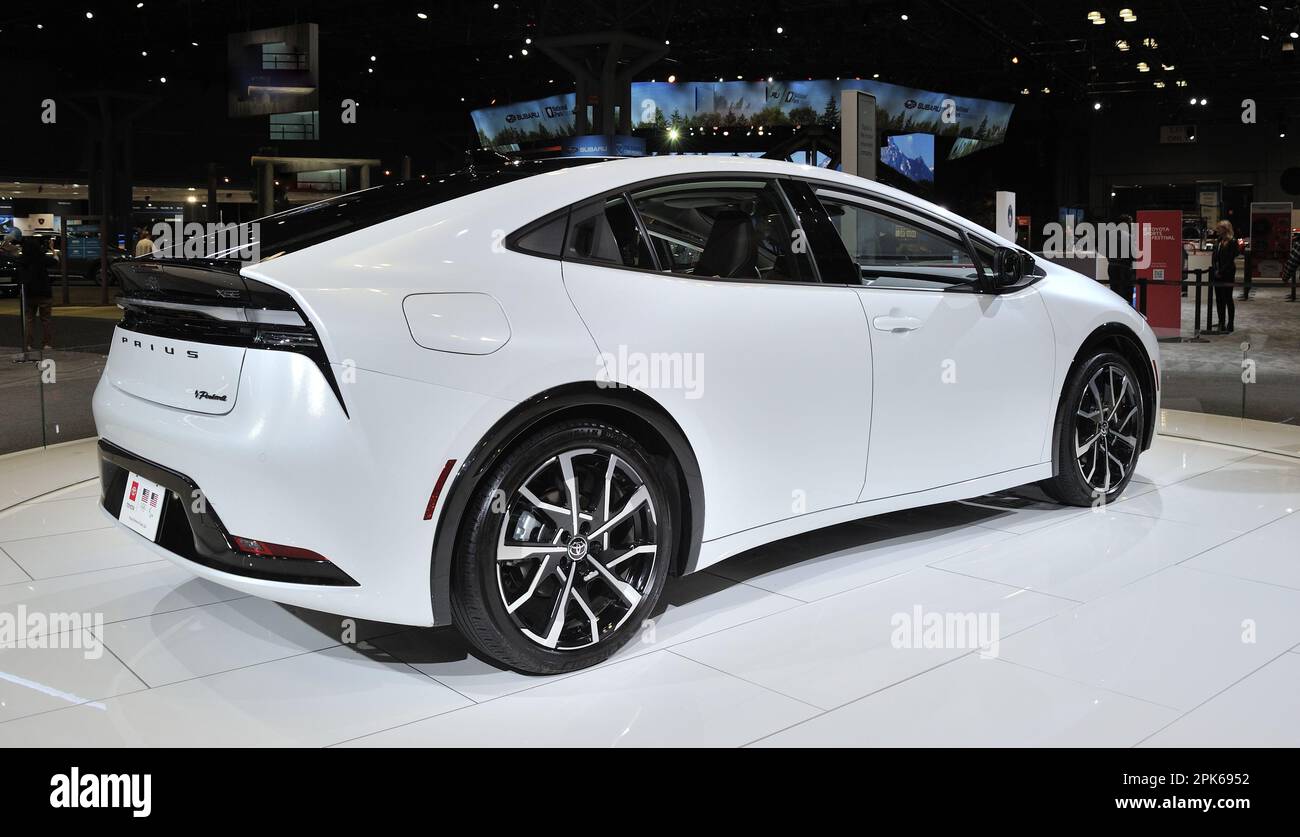 2023 Toyota Prius Prime on display at the 2023 NY International Auto ...
