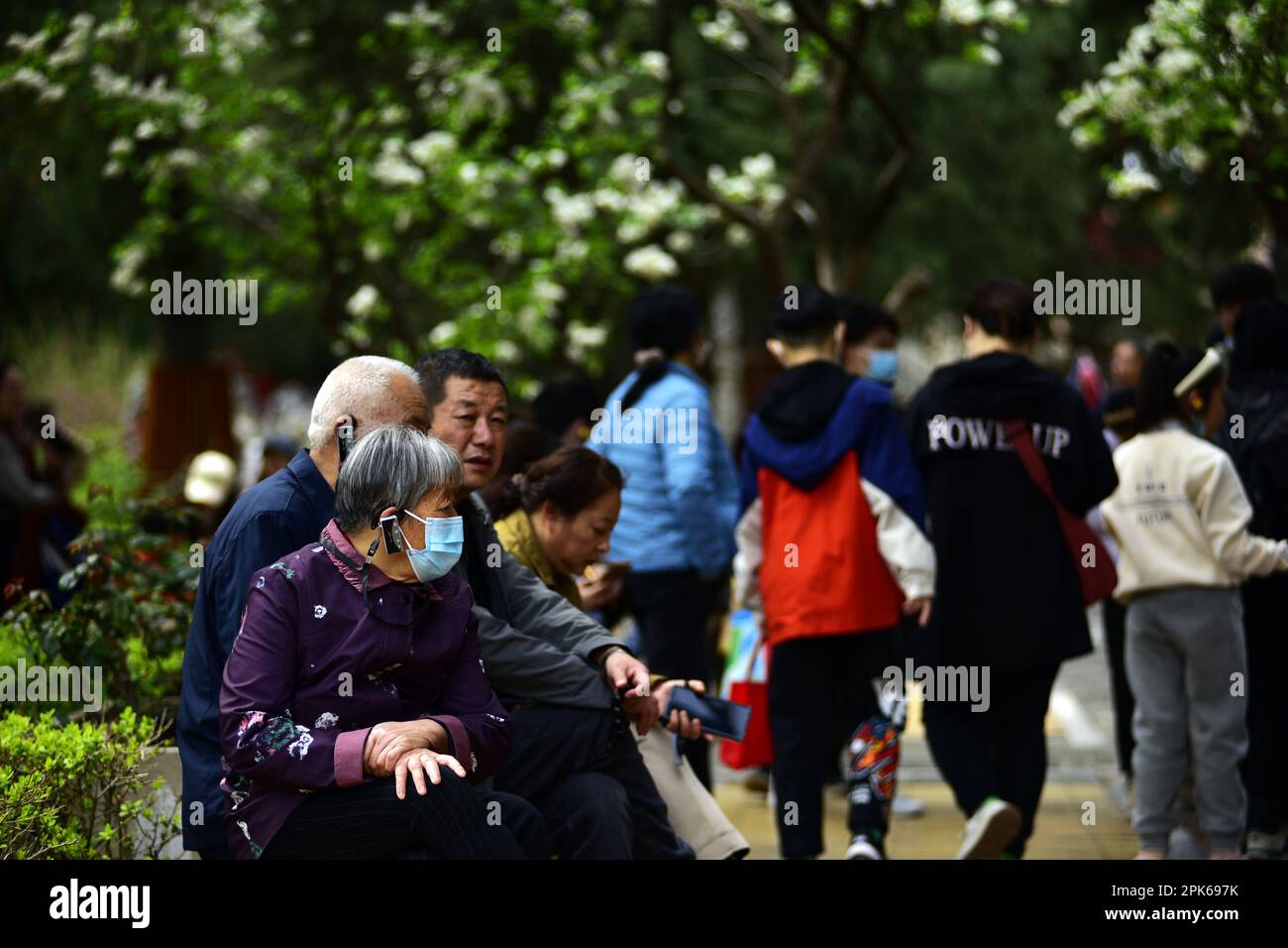 BEIJING, CHINA - APRIL 5, 2023 - Tourists visit the Forbidden City in ...