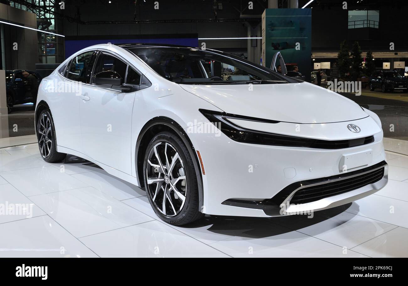 2023 Toyota Prius Prime on display at the 2023 NY International Auto ...
