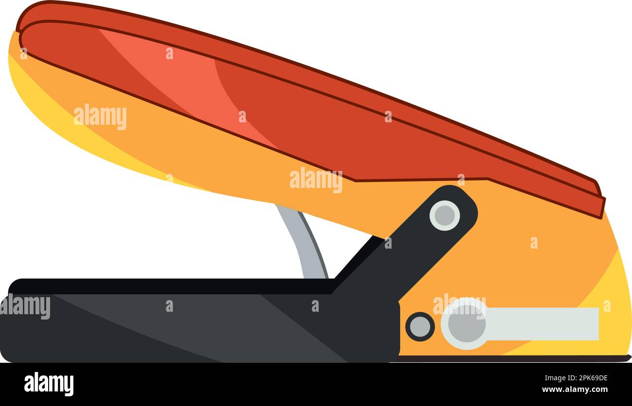 Sharp metal stapler punches holes in paper Stock Vector Image & Art - Alamy