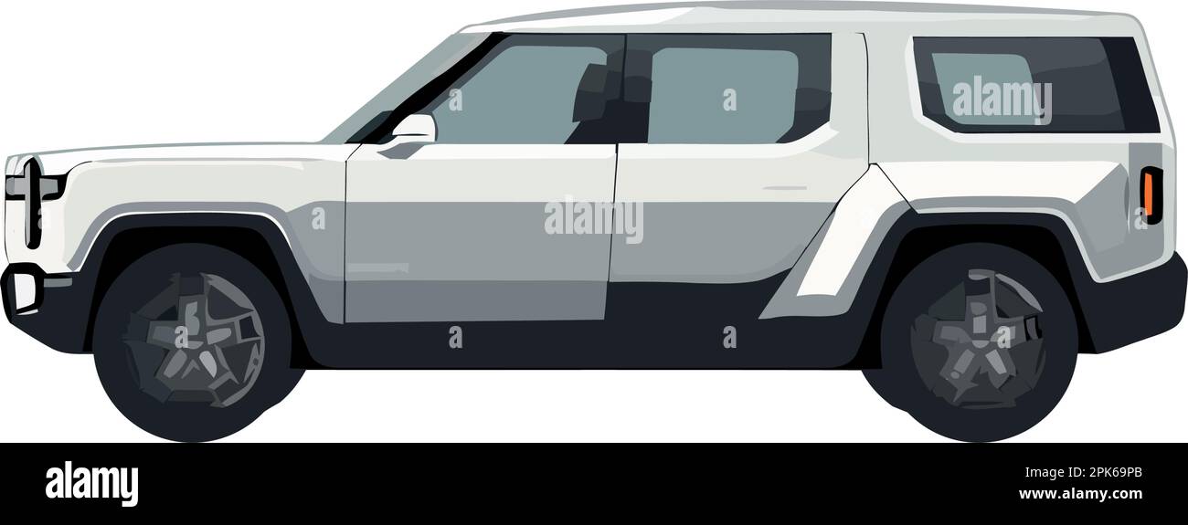 utilitary car modern transportation Stock Vector Image & Art - Alamy