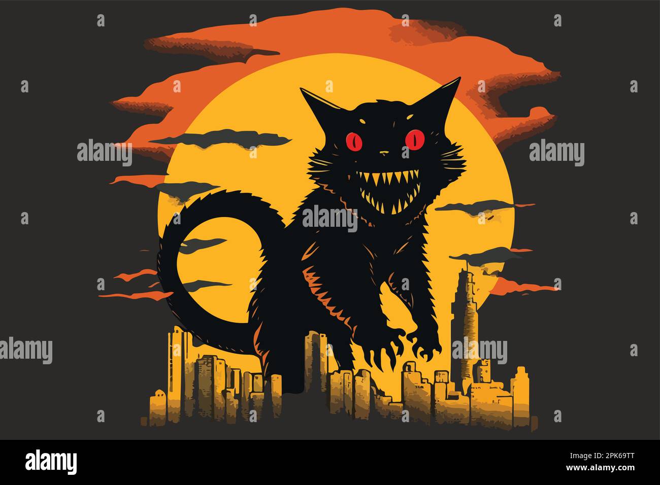 Cartoon catzilla hi-res stock photography and images - Alamy