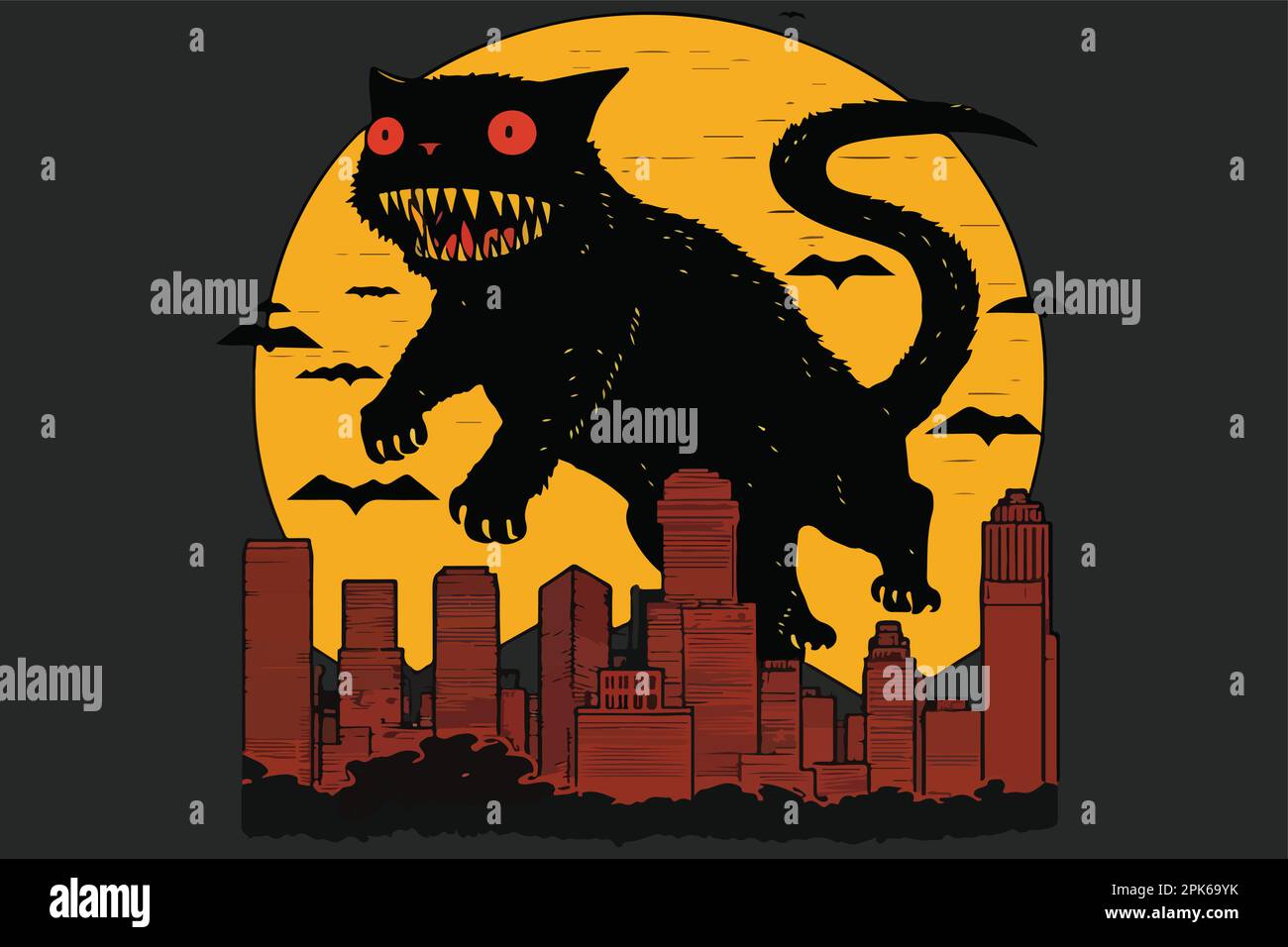 Cartoon catzilla hi-res stock photography and images - Alamy