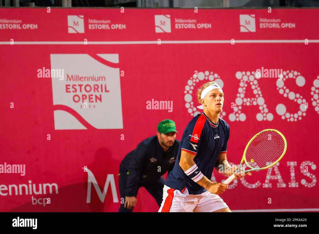 Estoril, Portugal. 05th Apr, 2023. Alejandro Davidovich Fokina of Spain plays against Luca Van ...