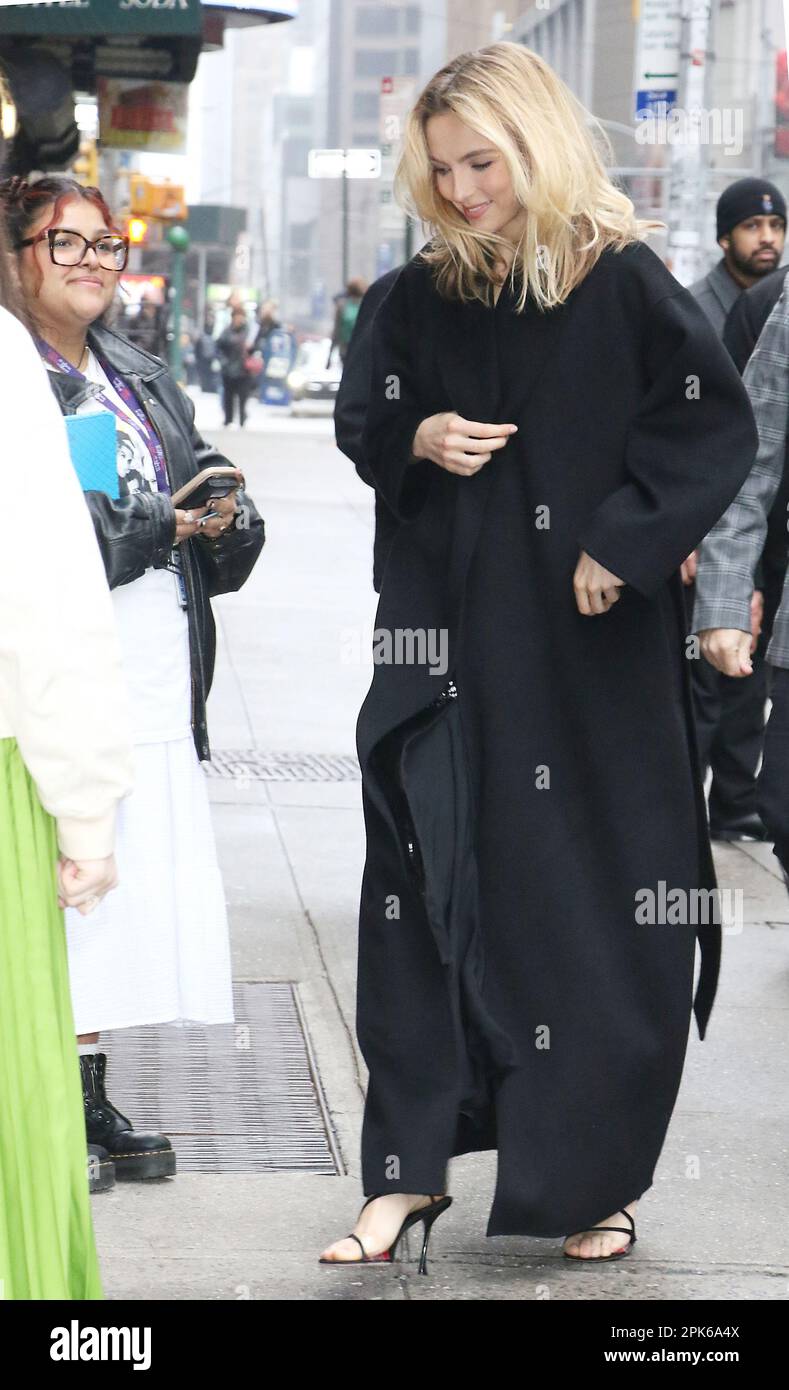 New York, NY, USA. 05th Apr, 2023. Jodie Comer seen at The Late Show ...