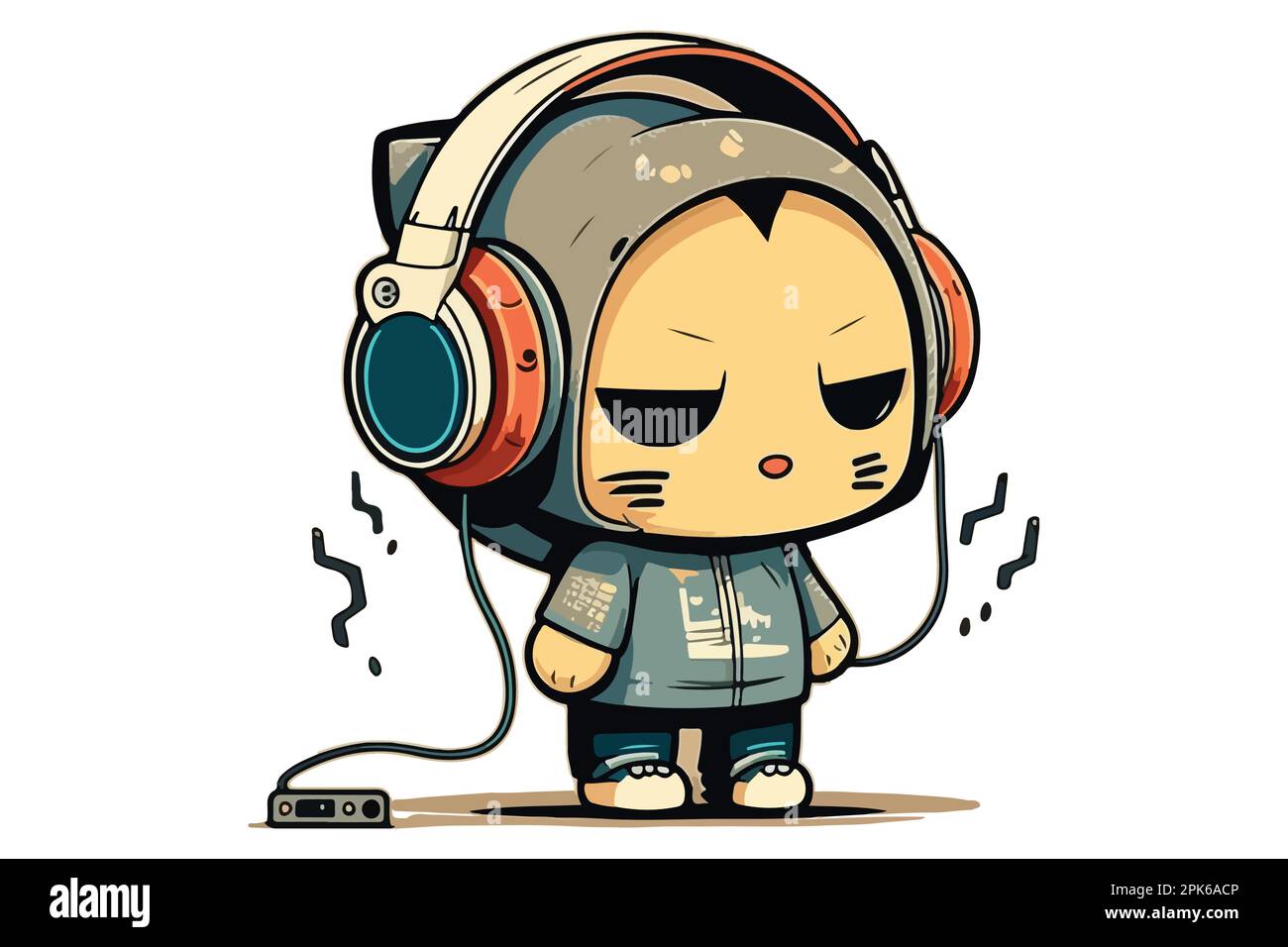 Boy Chibi With Headphones