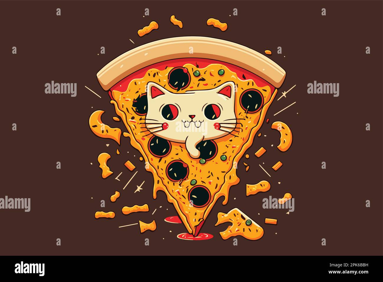 Pizza Cat Drawing at Clora Kirkpatrick blog
