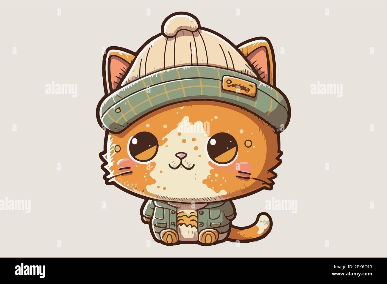 Cartoon cat wearing a hat hi-res stock photography and images - Alamy