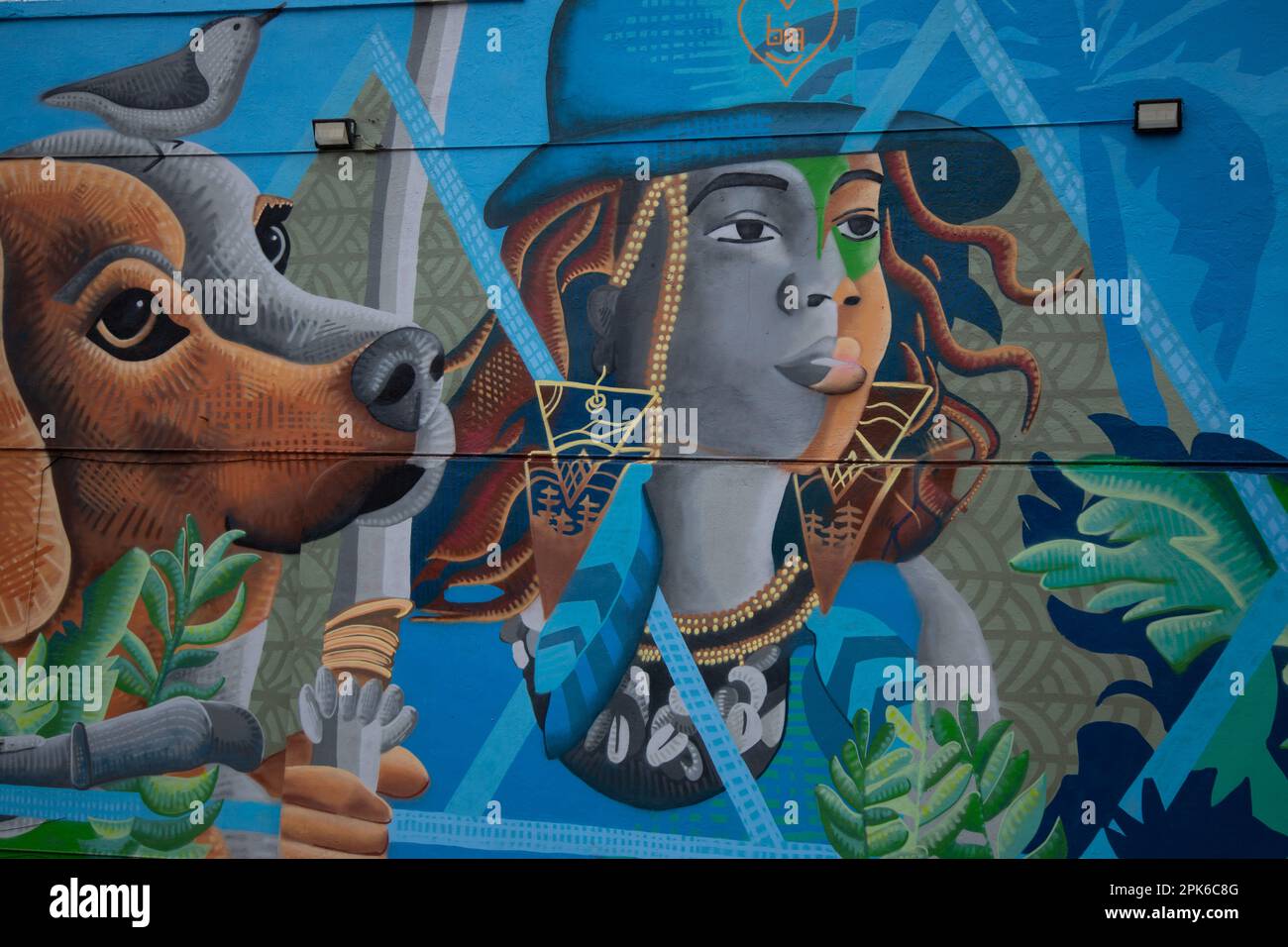 "Big Optimism" is a mural painted by Big Sam's Paints artist Sam ...