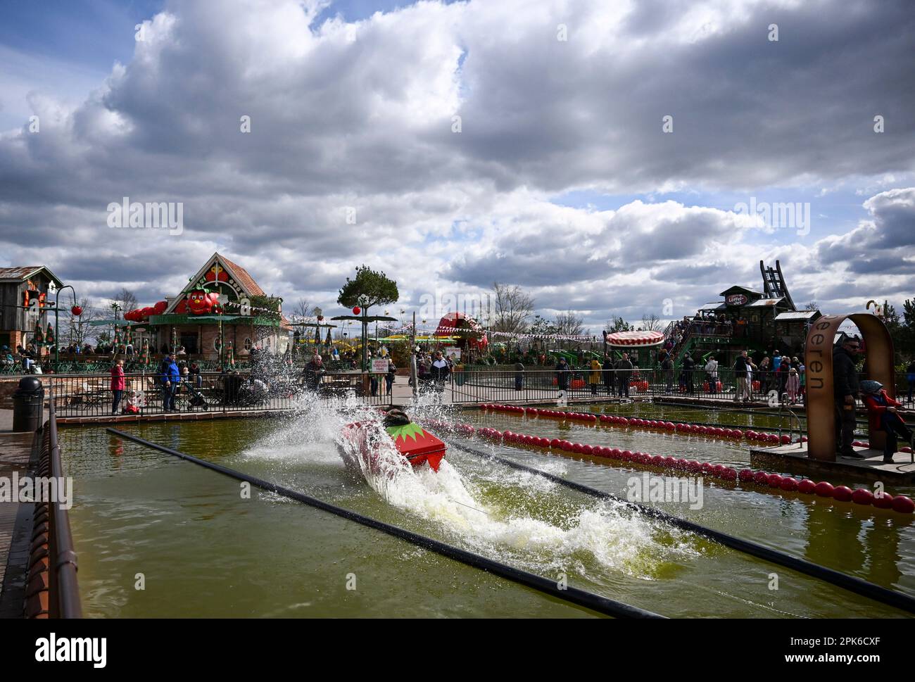 Wustermark, Germany. 04th Apr, 2023. In Karls Erlebnis-Dorf Elstal, the ...