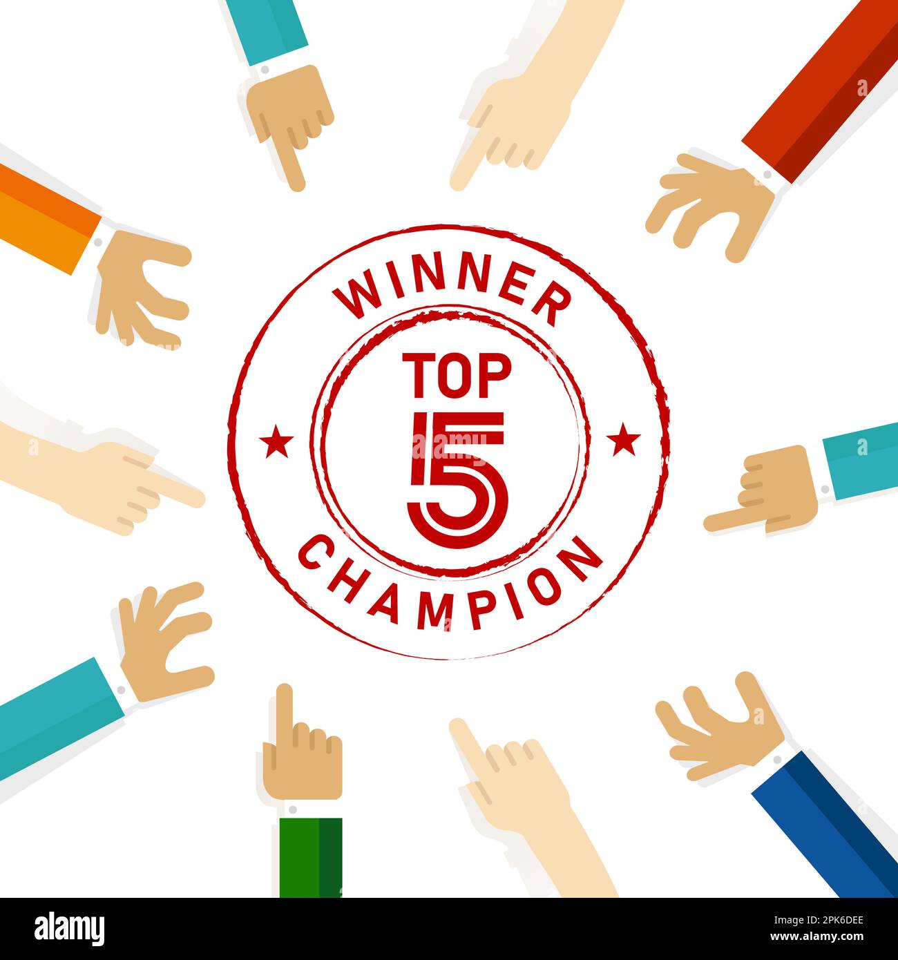 Top 5 five champion winner people focus their attention to the seal ...