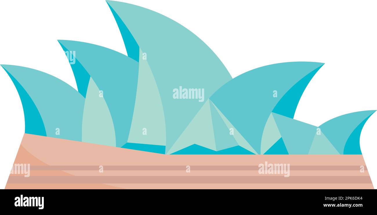 Flat vector illustration of Opera House Stock Vector Image & Art - Alamy