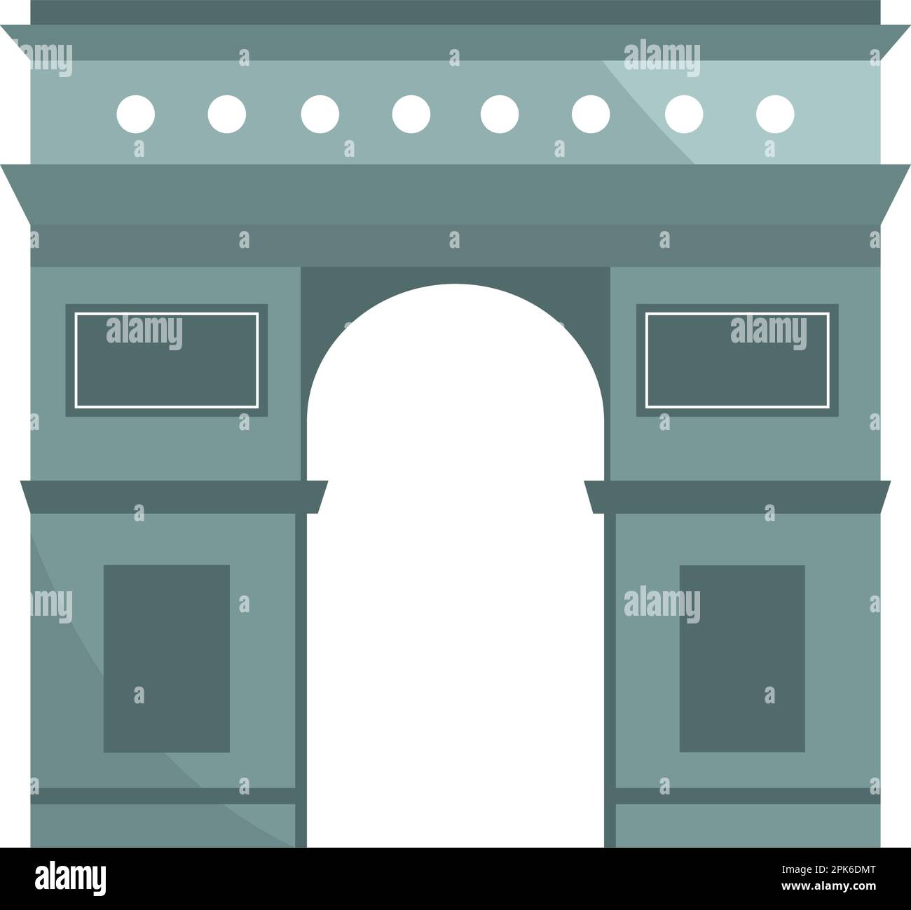 Famous monument French Arch of Triumph Stock Vector Image & Art - Alamy