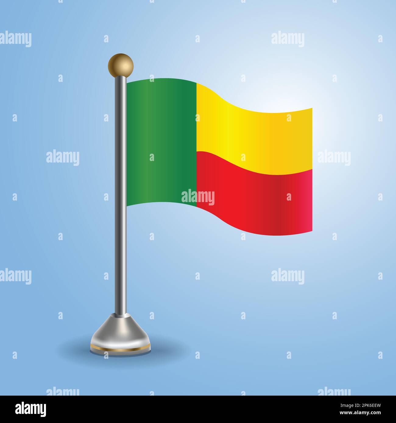 State table flag of Benin. National symbol, vector illustration Stock Vector Image & Art - Alamy
