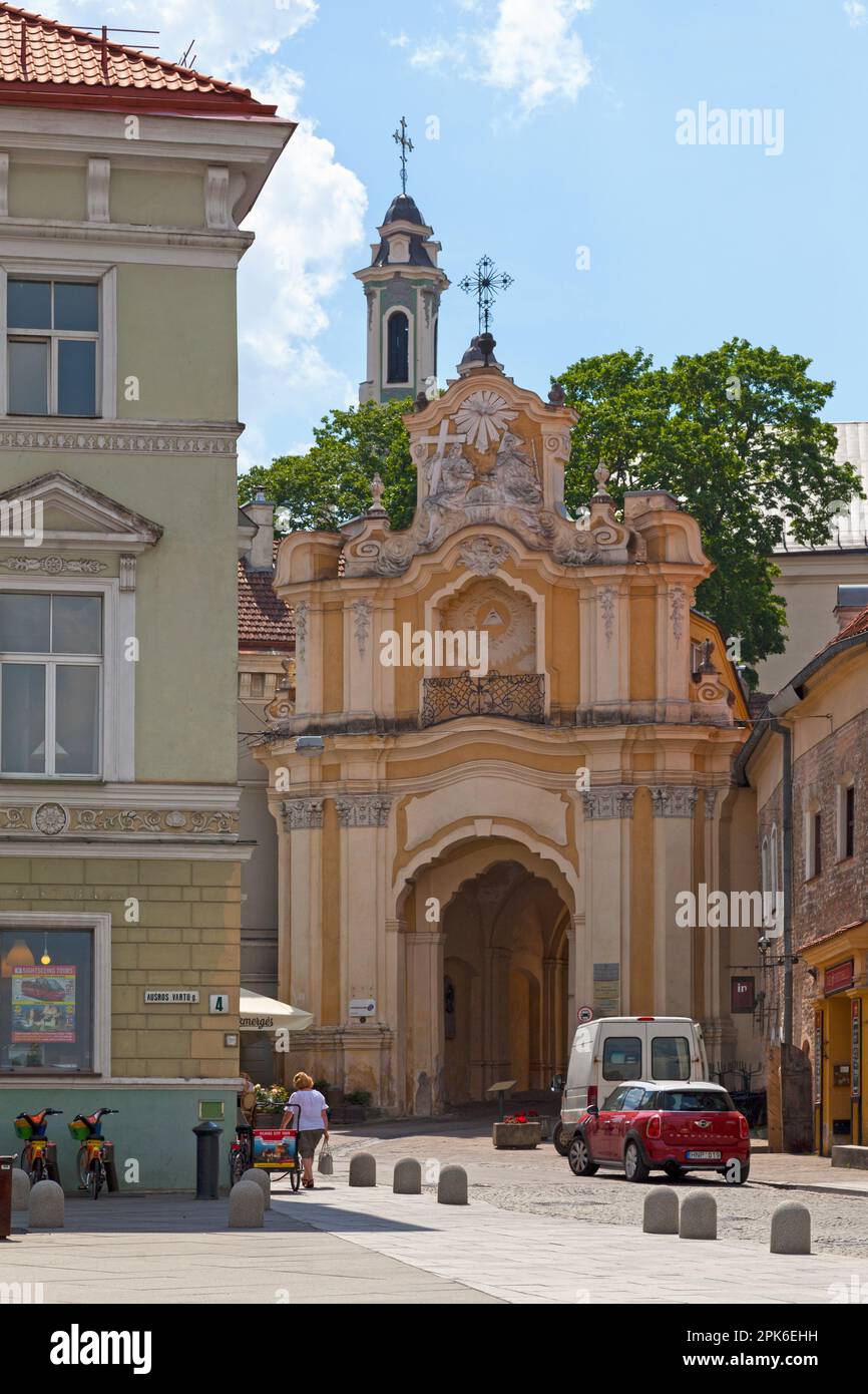 Vilnius, Lithuania - June 11 2019: The Monastery of the Holy Trinity is ...