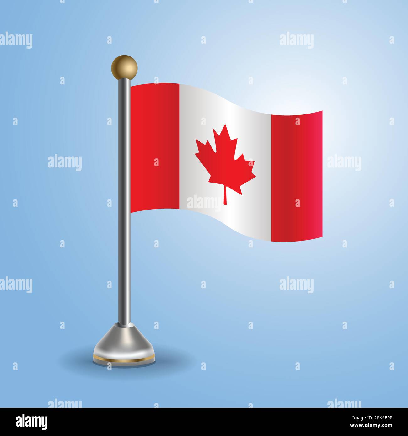 State table flag of Canada. National symbol, vector illustration Stock ...