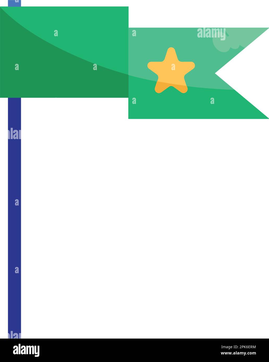 green success flag with star icon Stock Vector Image & Art - Alamy